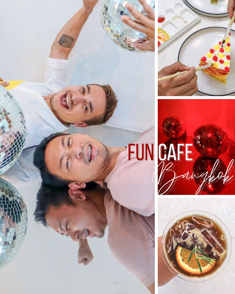 DIY Canvas Cake Painting and Unusual Coffee at Fun Cafe Bangkok – Deer ...